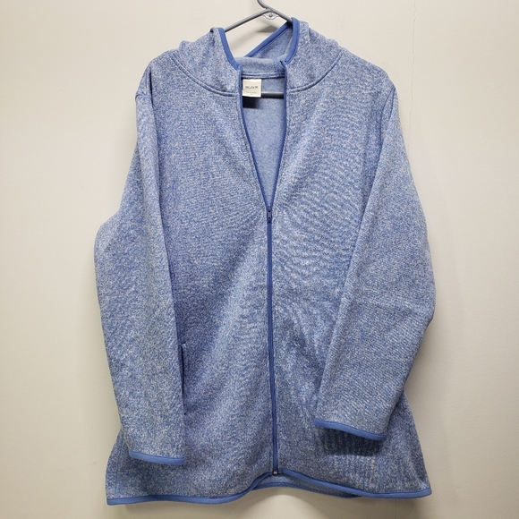Blair | Sweaters | Blair Fleece Full Zip Long Sleeve Hoodie Sweater ...